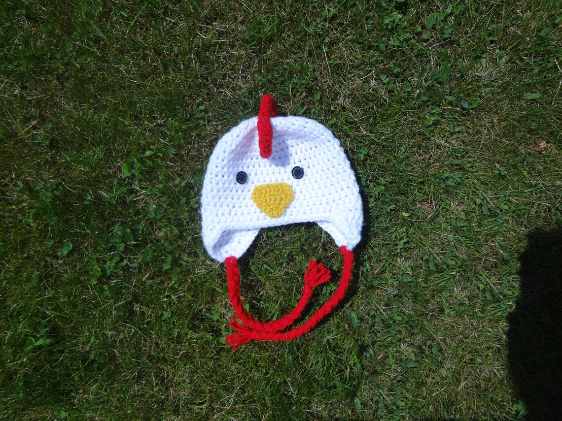 Chicken Hat Crochet PATTERN - Etsy
