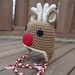 Reindeer Crochet Hat PATTERN, PDF, 7 Sizes, Instant Download - Etsy