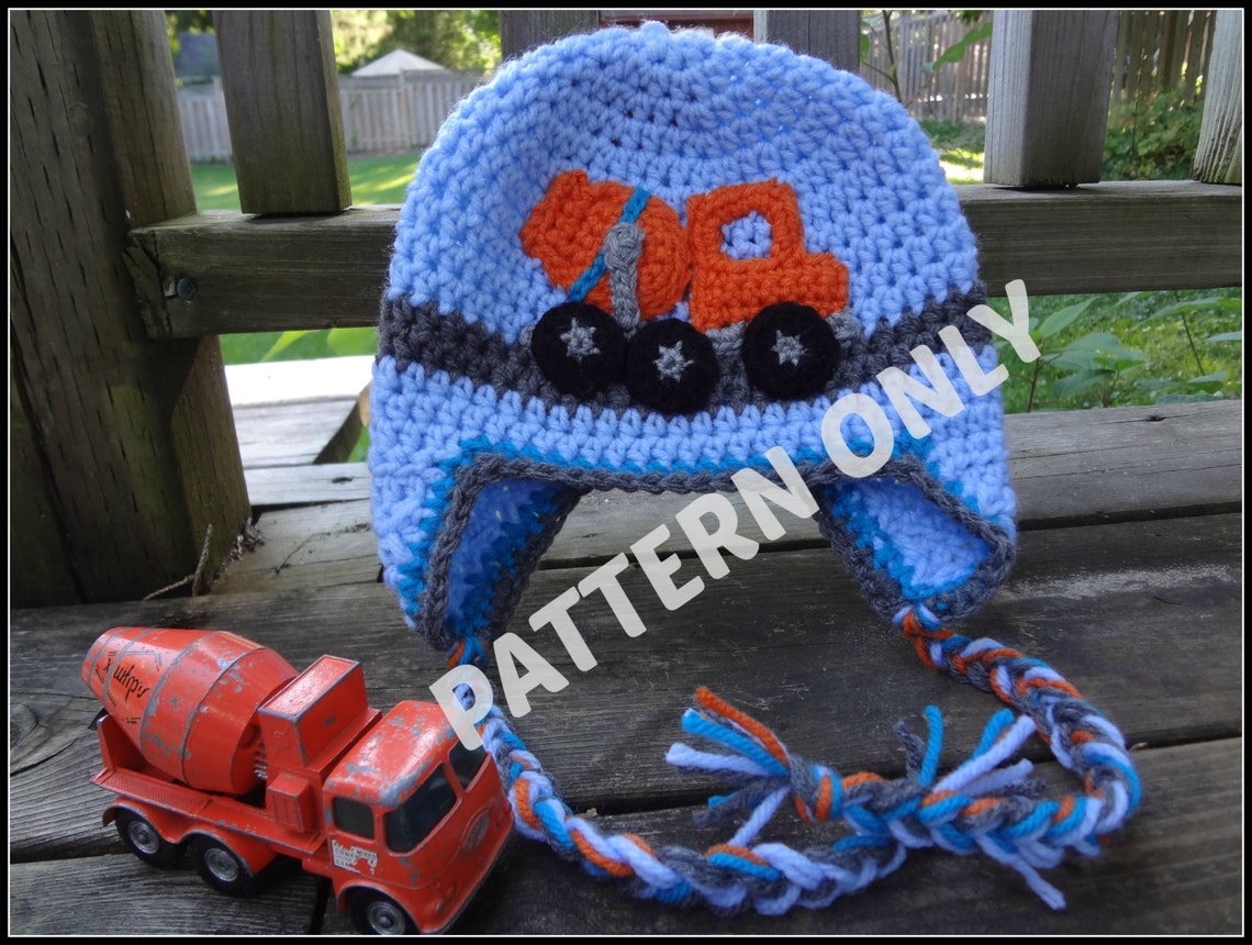 Concrete Mixer Hat Pattern, PDF, Instant Download, 4 Sizes - Etsy