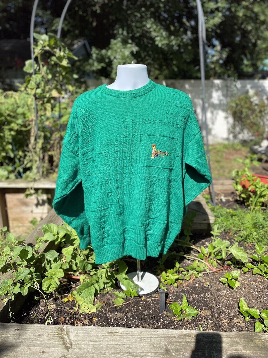 Vintage 1980s Made in IRELAND Green Irish Sweater Size L - Etsy