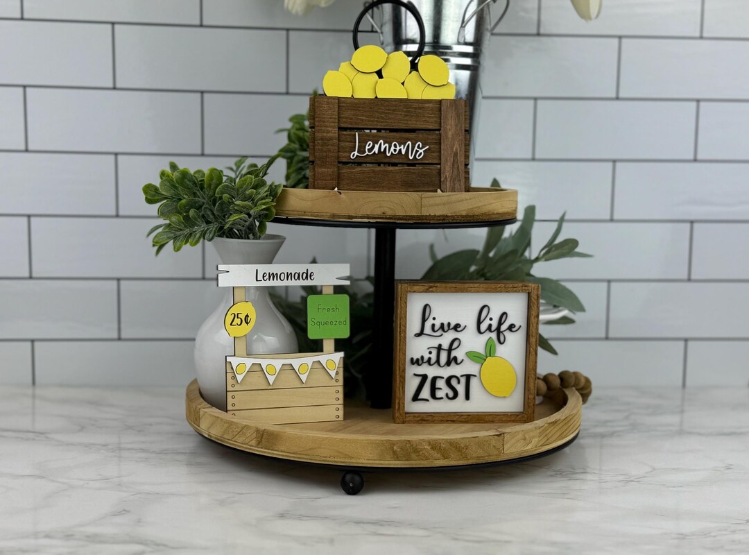 Lemonade Stand | Crate of Lemons | Live Life With Zest | Mini Signs ...