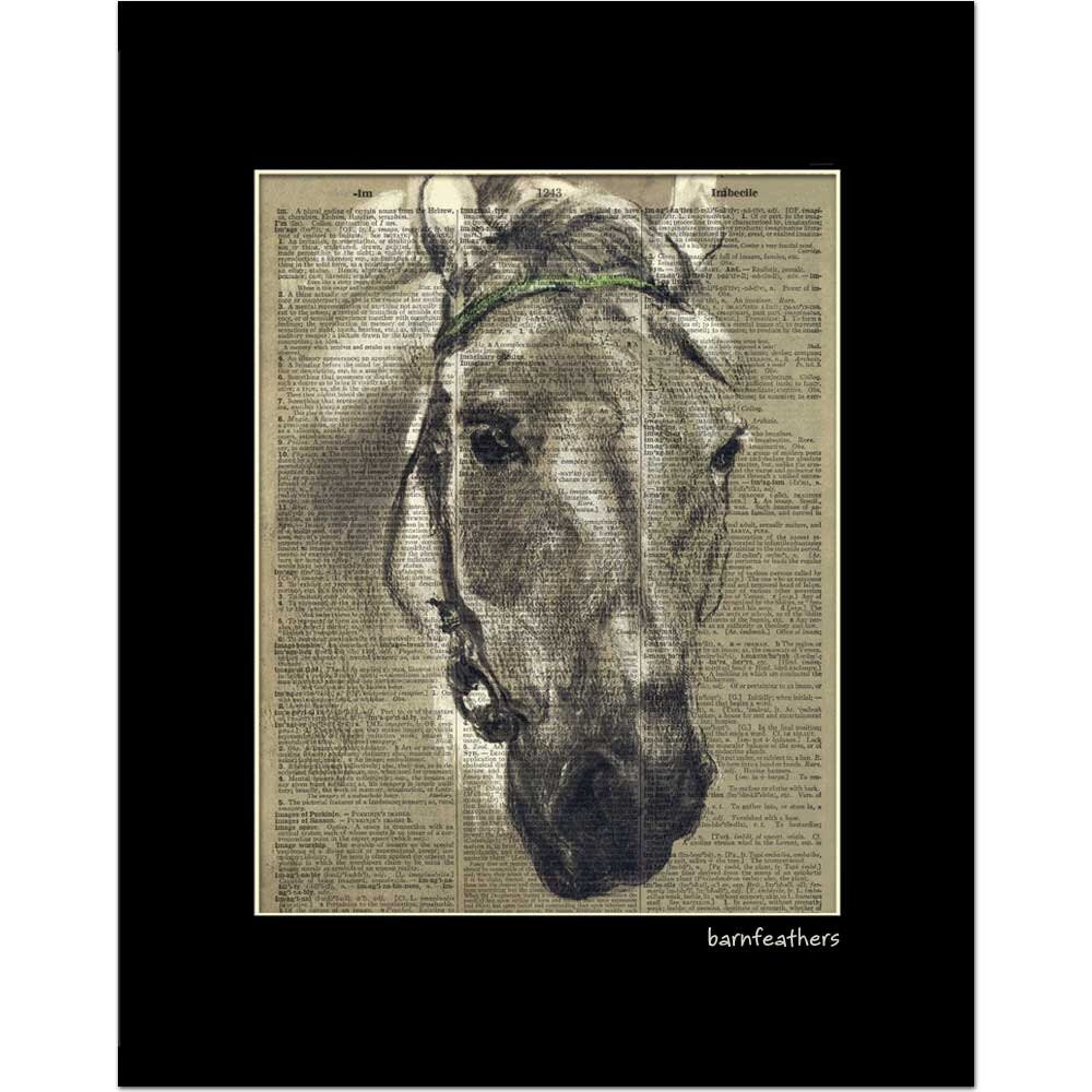 Horse Printed on a Dictionary Page Dictionary Art Print - Etsy UK