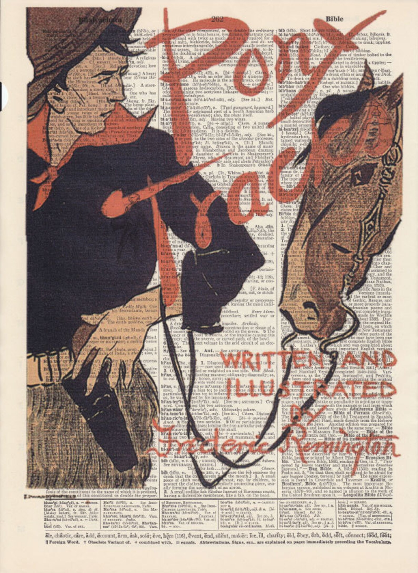 Dictionary Art Print COWBOY PONY Horse Book Page Art Print - Etsy