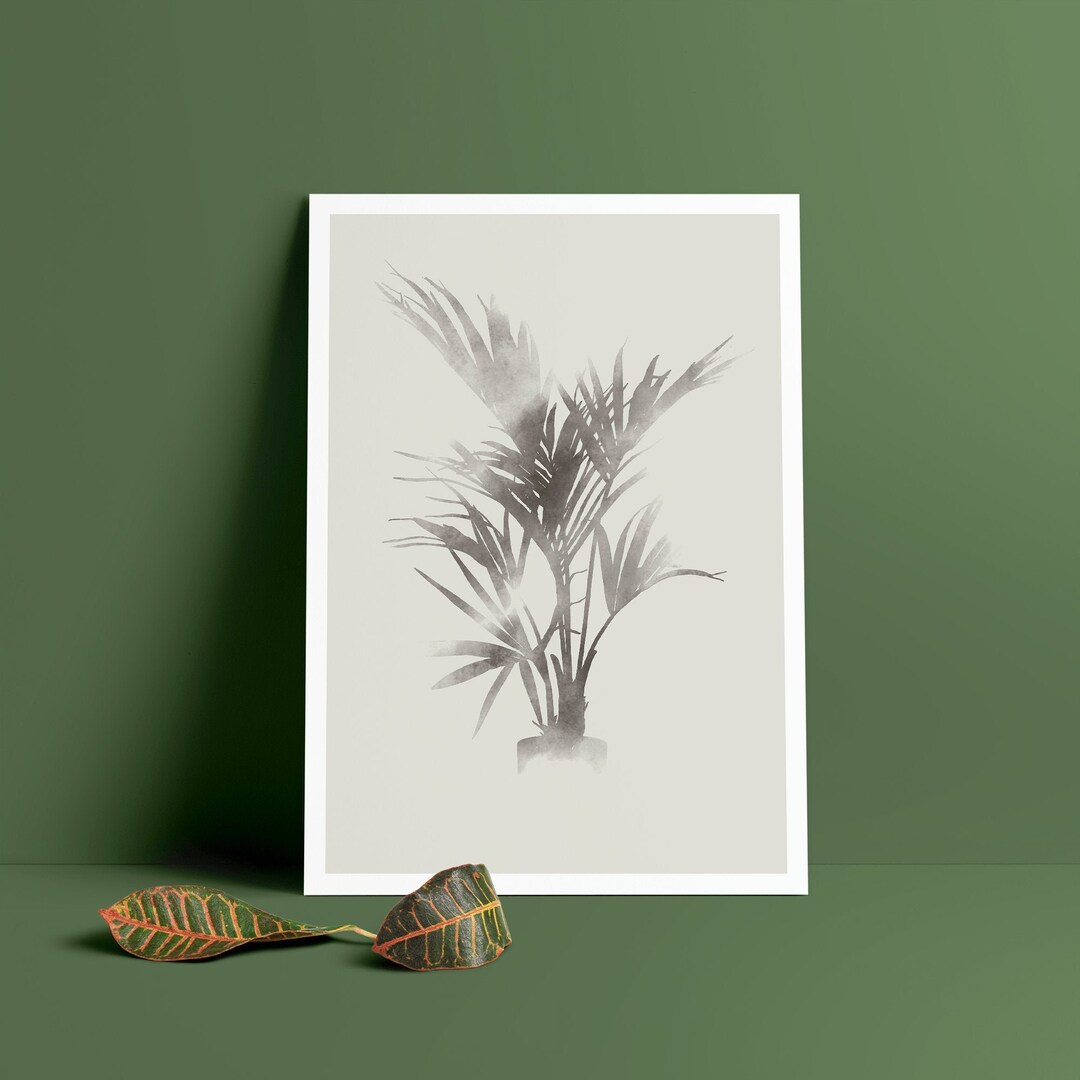Kentia Palm Print. House Plant Wall Art Poster. Nordic Minimalist ...
