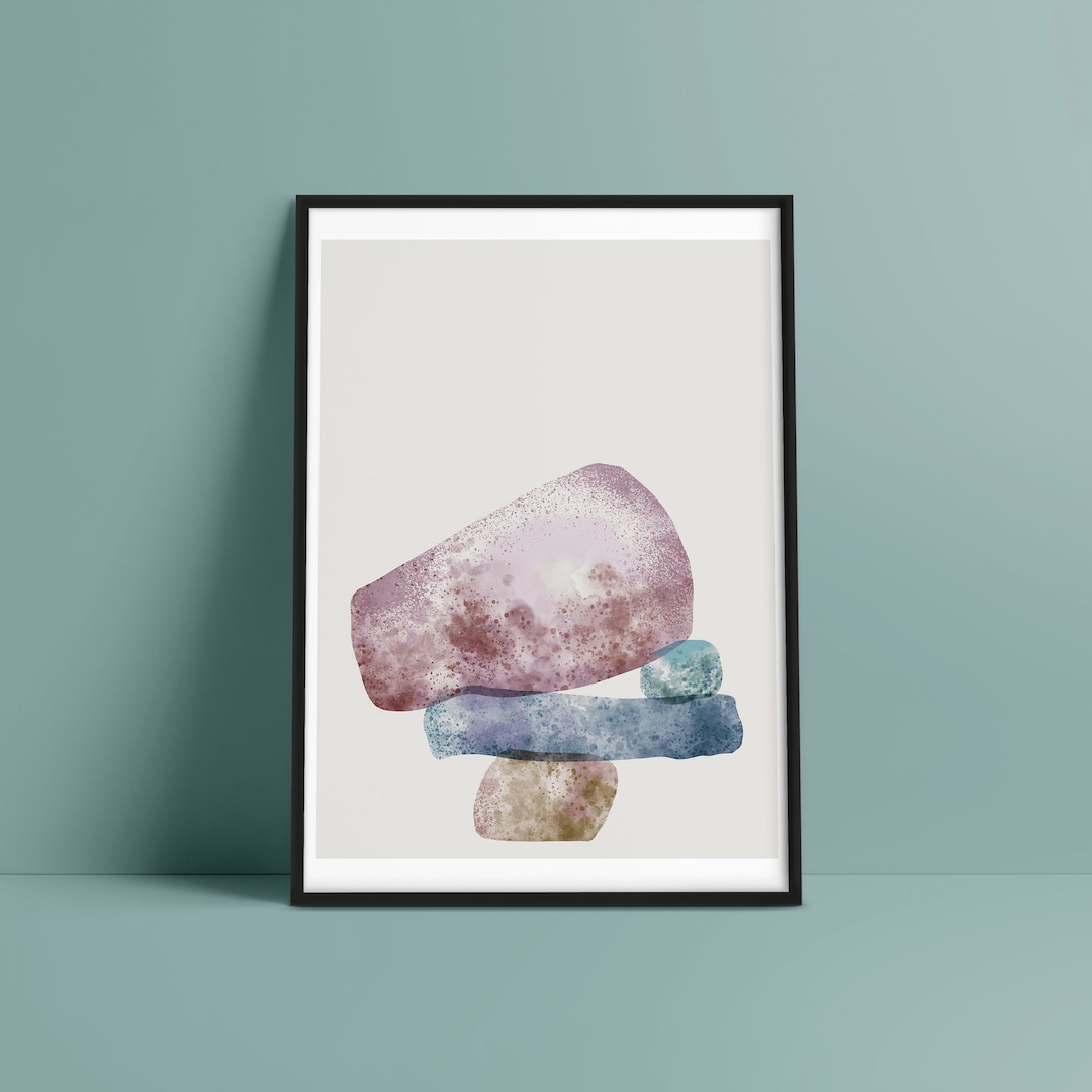 Balance & Harmony. Rock Balancing Print. Stone Stacking Poster. Zen ...