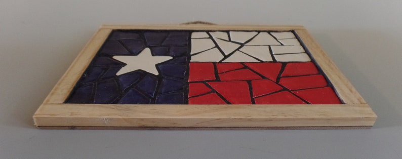 Framed Texas Flag Earthenware Mosaic - Etsy