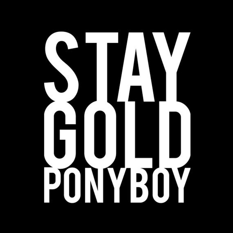 Stay Gold Ponyboy - Etsy