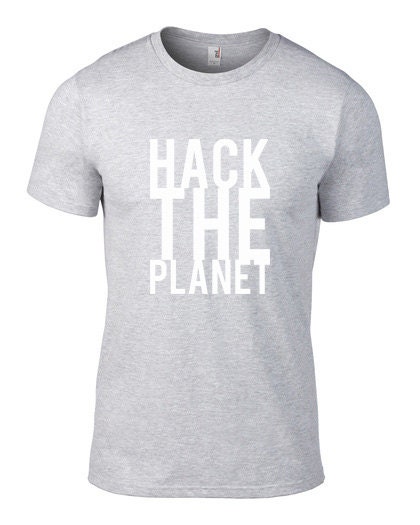 Hack the Planet Colored Tshirt Options FREE SHIPPING - Etsy New Zealand