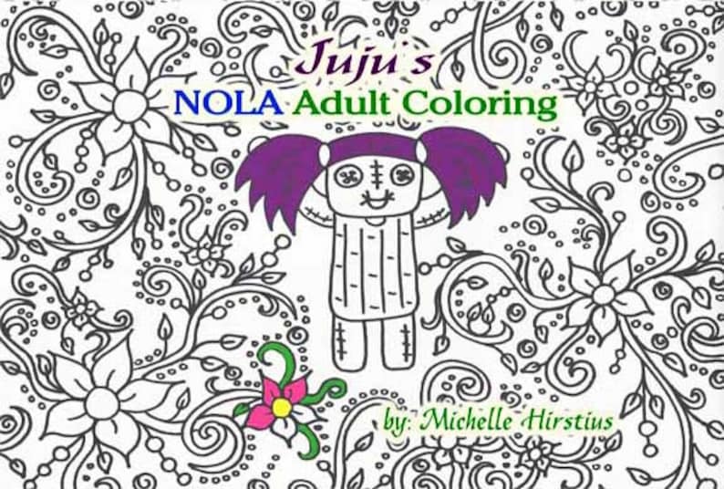Juju's NOLA Adult Coloring Book - Etsy