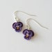 Pansy Earrings, Crochet Pansy Earrings, Crochet Lace, Sterling Silver ...
