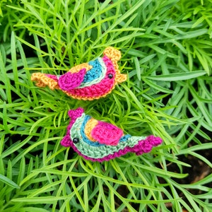 Little Piccolo Bird Crochet Pattern, Bird Decoration Crochet Pattern ...
