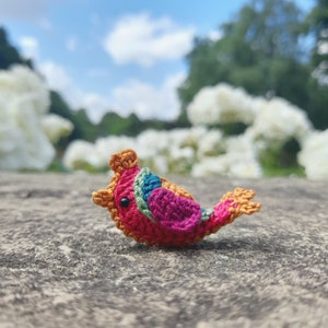 Little Piccolo Bird Crochet Pattern, Bird Decoration Crochet Pattern ...
