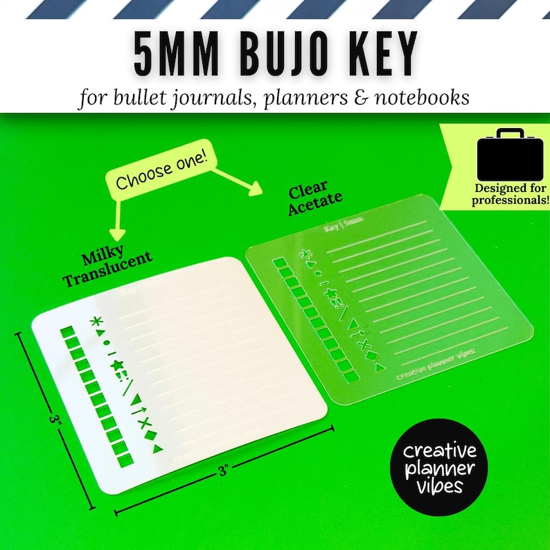 Key Stencils | Bullet Journal Icons | Planner | Dot Journal | Notebook ...