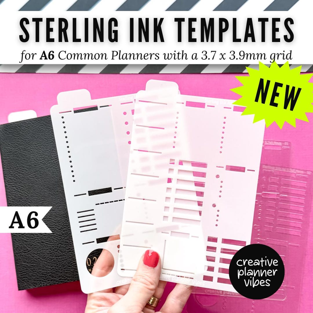 Sterling Ink A6 Planner Full Page Templates for 3.7x3.9mm Grid - Etsy