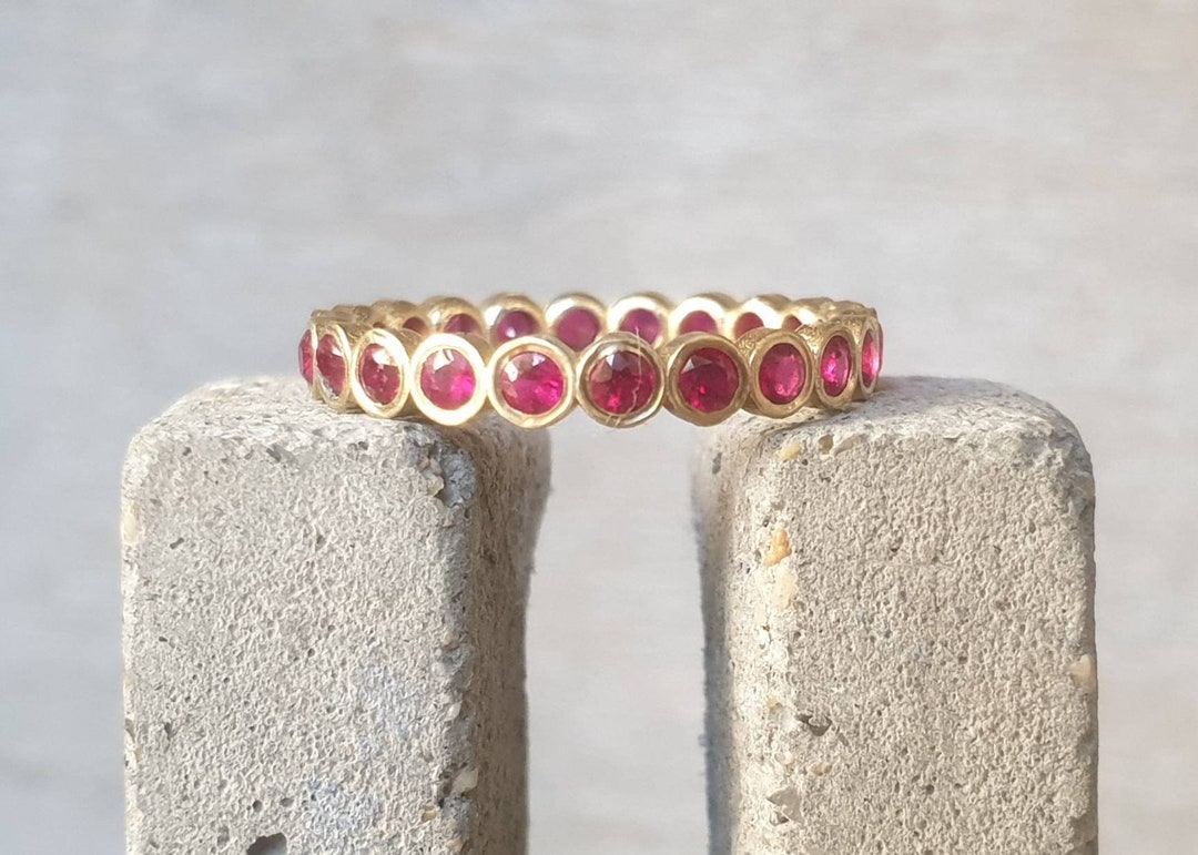 Ruby Infinity Band Ruby Band-ruby Ring-infinity Ring-infinity - Etsy
