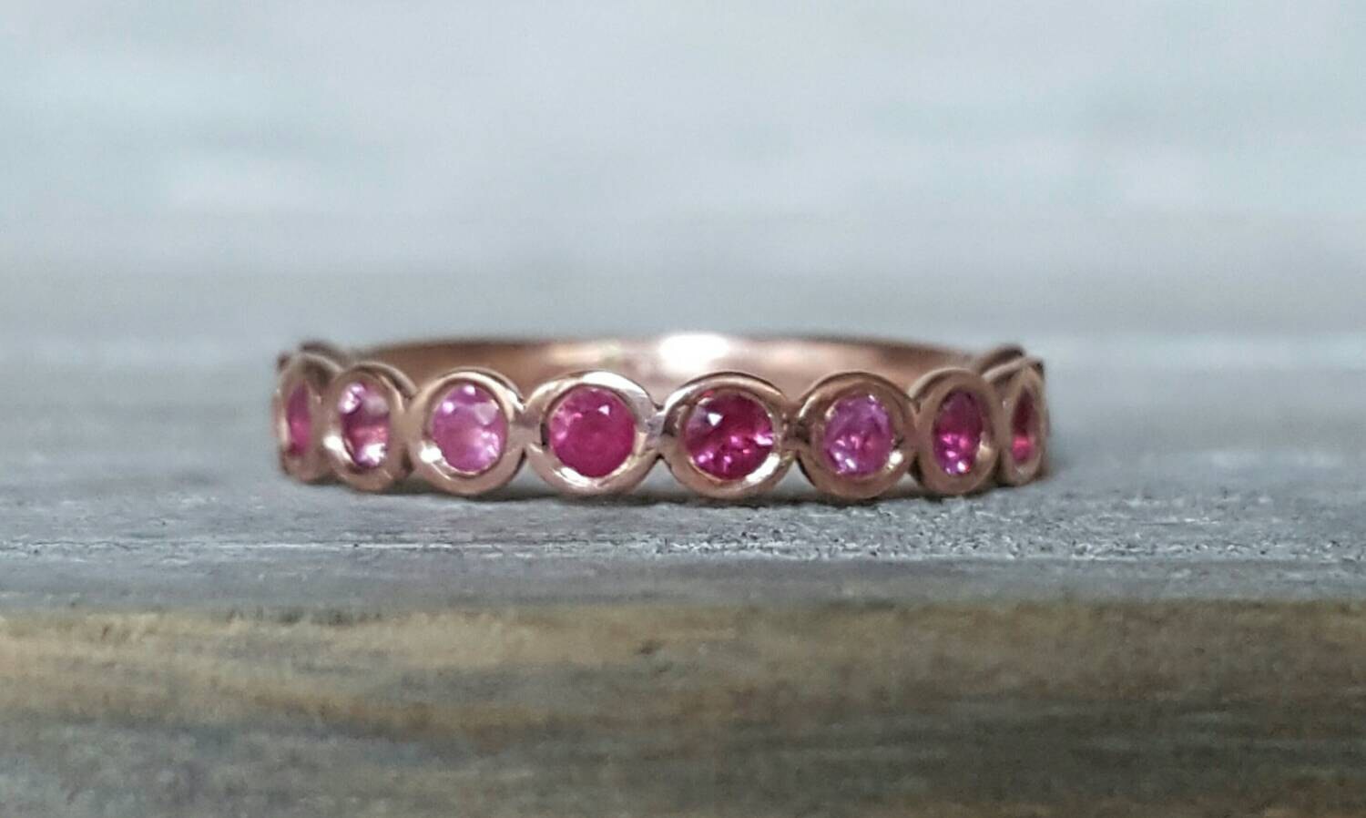 Ruby Infinity Band Ruby Band-ruby Ring-infinity Ring-infinity | Etsy