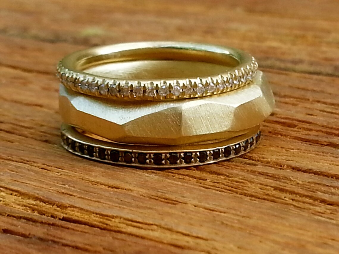Organic Gold Band-wedding Ring-rough Band-gold Ring-plain Gold - Etsy