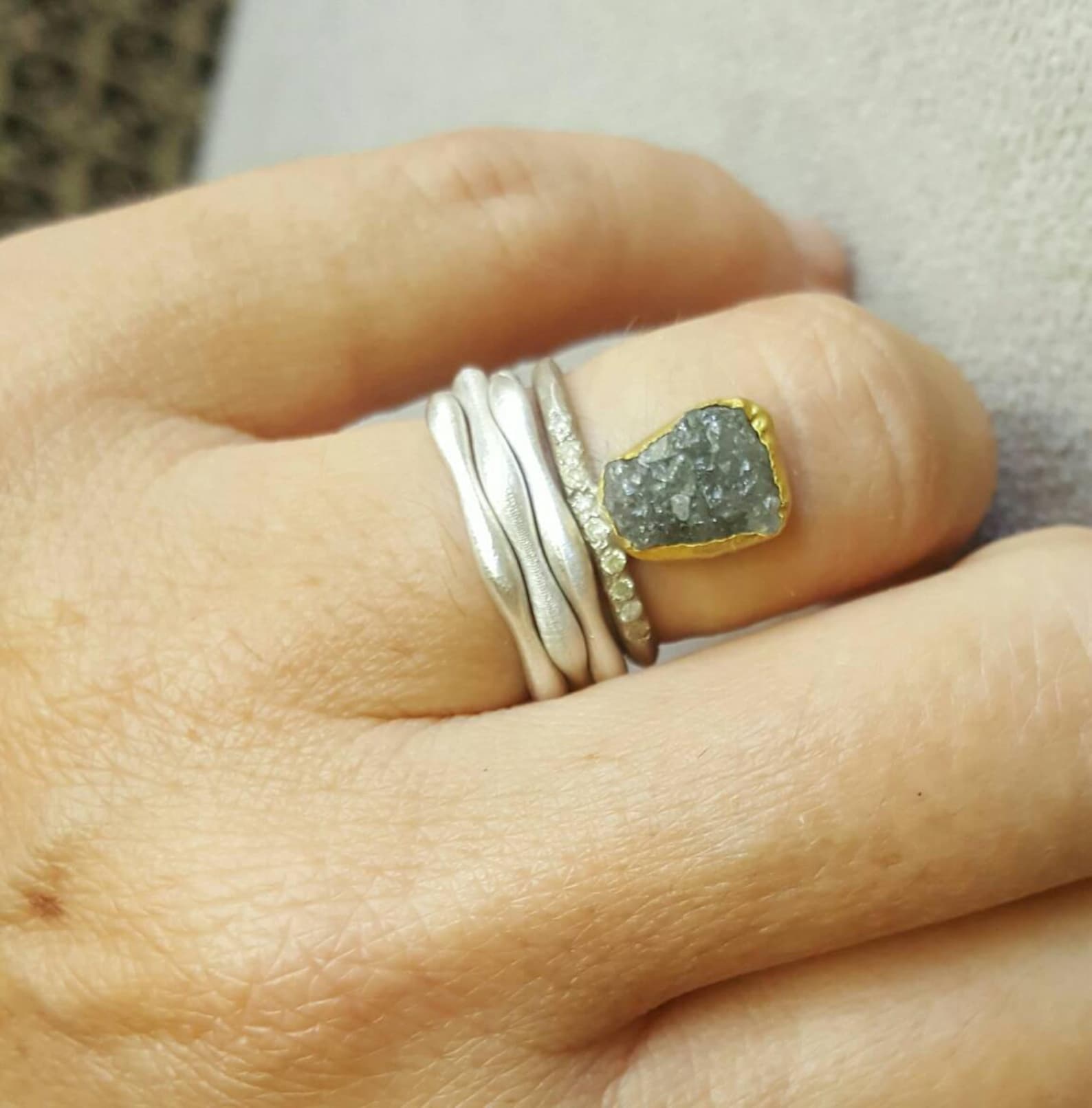 Organic Silver Band-wedding Ring-silver Ring-plain Silver - Etsy