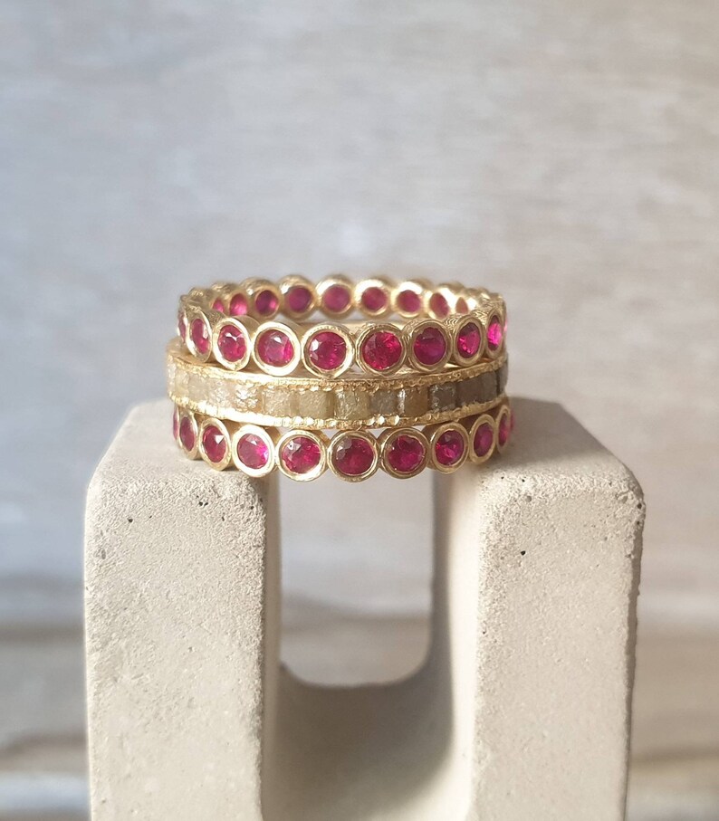 Ruby Infinity Band Ruby Band-ruby Ring-infinity Ring-infinity | Etsy