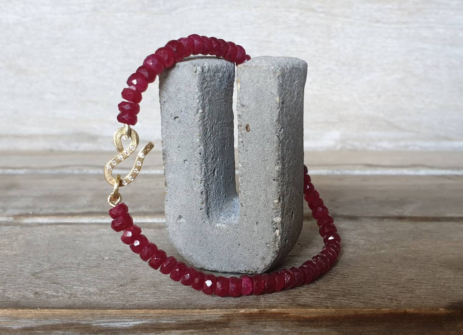 Ruby Bracelet Ruby Gemstones Bracelet 18k Gold Bracelet - Etsy