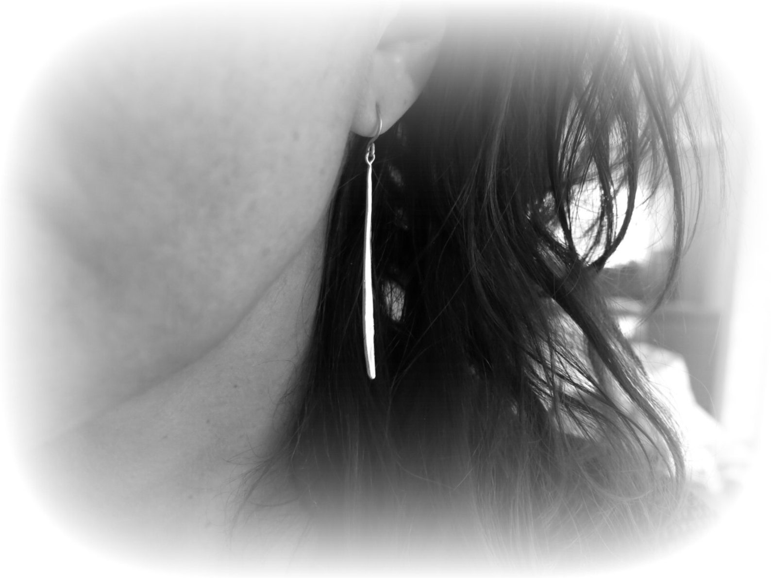 Spike earrings-14k gold spike earrings-long earrings-bar | Etsy