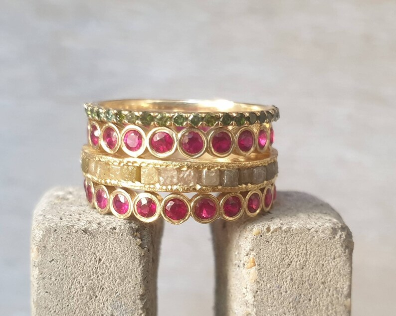 Ruby Infinity Band Ruby Band-ruby Ring-infinity Ring-infinity | Etsy