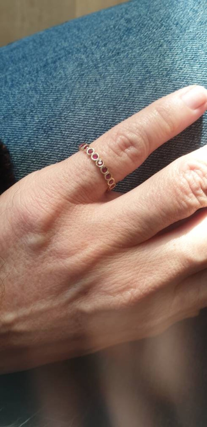 Ruby Infinity Band Ruby Band-ruby Ring-infinity Ring-infinity | Etsy
