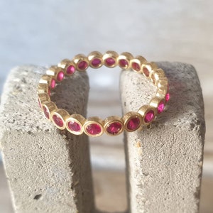 Ruby Infinity Band Ruby Band-ruby Ring-infinity Ring-infinity - Etsy