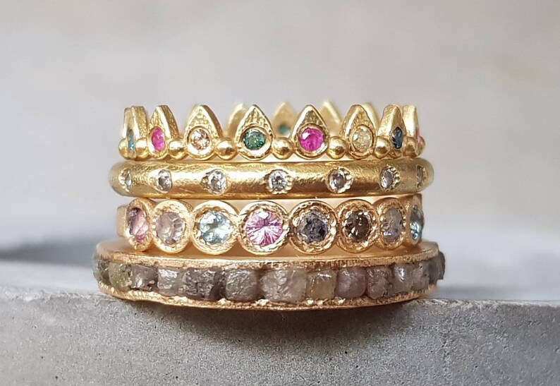 Rough Diamond Cube Ring-rough Diamond Ring-rough Diamond Cubes | Etsy