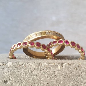 Ruby Infinity Band Ruby Band-ruby Ring-infinity Ring-infinity - Etsy