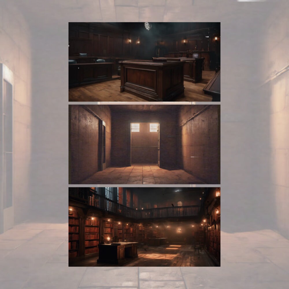 ANIMATED BACKGROUND Horror Prison Bundle loop, 4k VTUBER / Stream ...