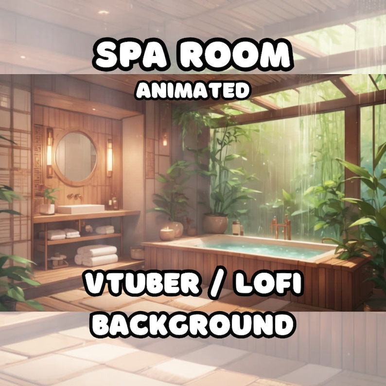 ANIMATED BACKGROUND - Spa Room, Relaxing, Bathtub (loop, 4k 60 Fps ...