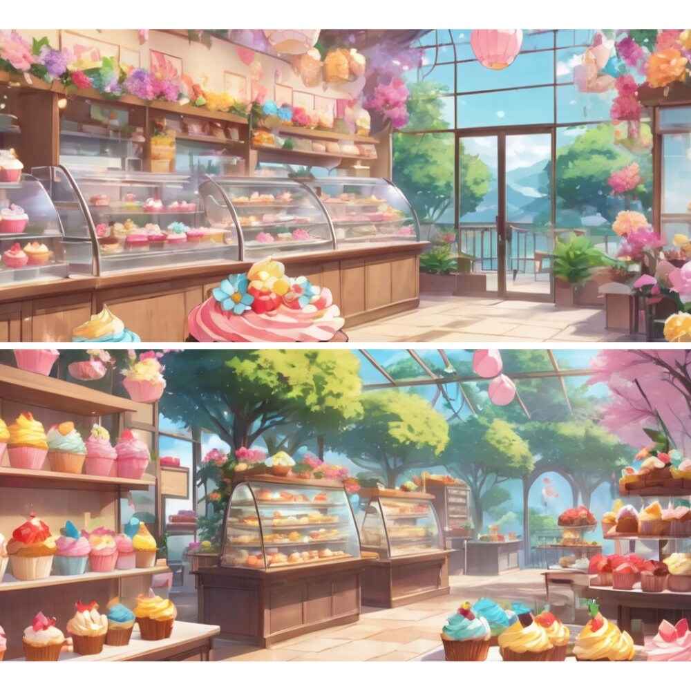 ANIMATED BACKGROUND - Cupcake Bundle, Pastry, Bakery, Dessert (loop, 4k ...