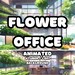 ANIMATED BACKGROUND Flower Office Bundle loop, 4k VTUBER / Stream ...