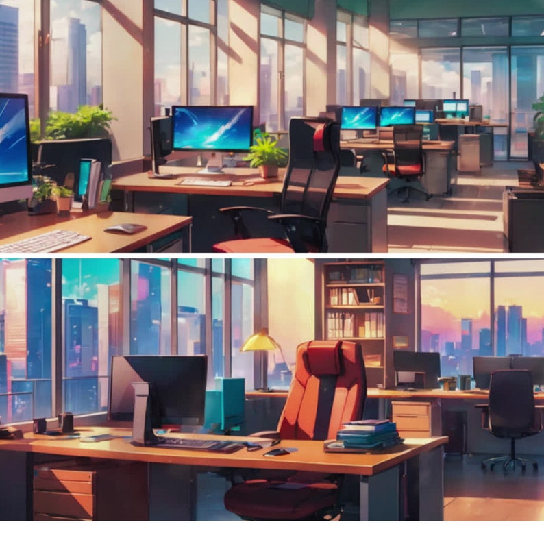 ANIMATED BACKGROUND - Office Bundle, Desk, Work (loop, 4k 60 Fps ...