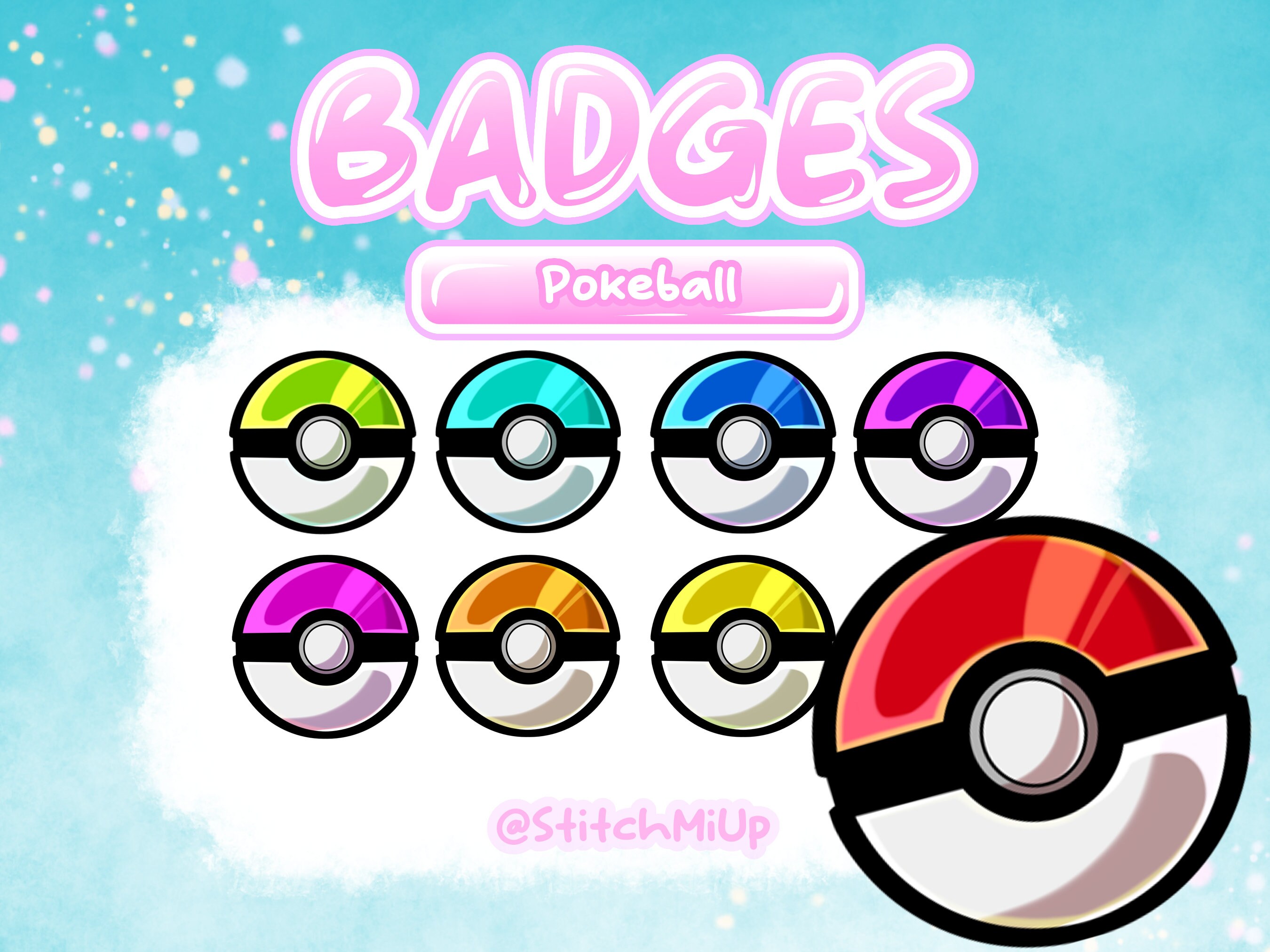 Pixel art retro 8 bit Poke Ball, from pokemon 11185305 Vector Art👹 ...