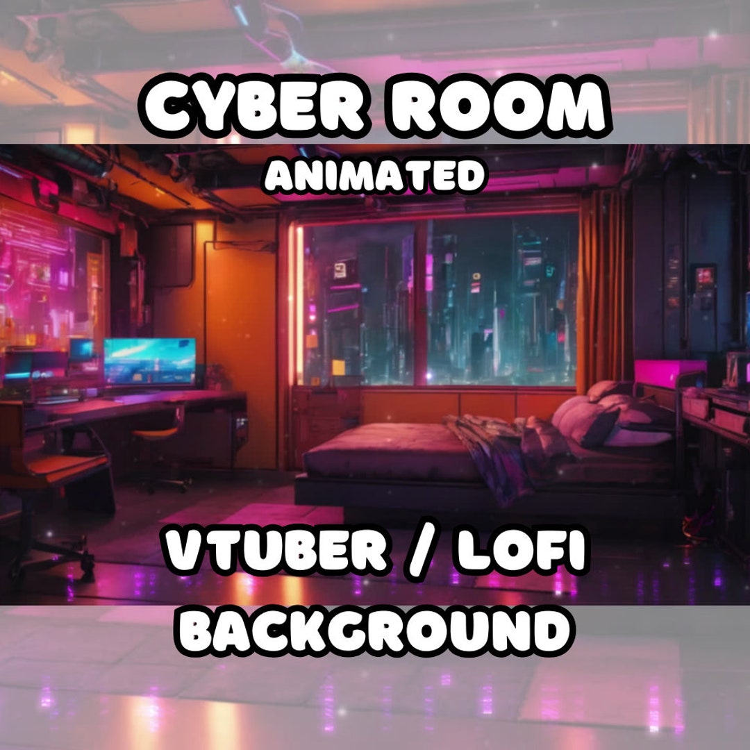 ANIMATED BACKGROUND - Cyber Bedroom, Futuristic, Scientist (loop, 4k 60 ...