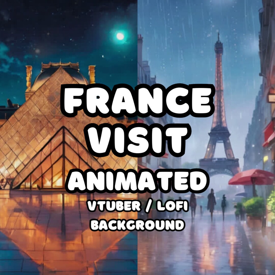 ANIMATED BACKGROUND - France Visit Bundle, Monuments Art (loop, 4k 60 ...