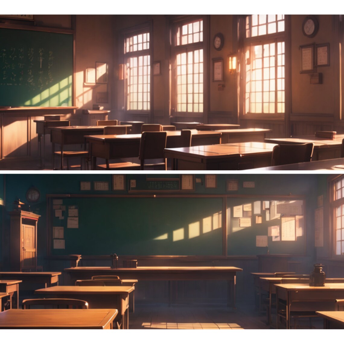 ANIMATED BACKGROUND - Dark Classroom Duo Bundle, School, Goth (loop, 4k ...