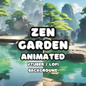 ANIMATED BACKGROUND - Zen Garden Bundle, Koi Fish, Japanese (loop, 4k ...