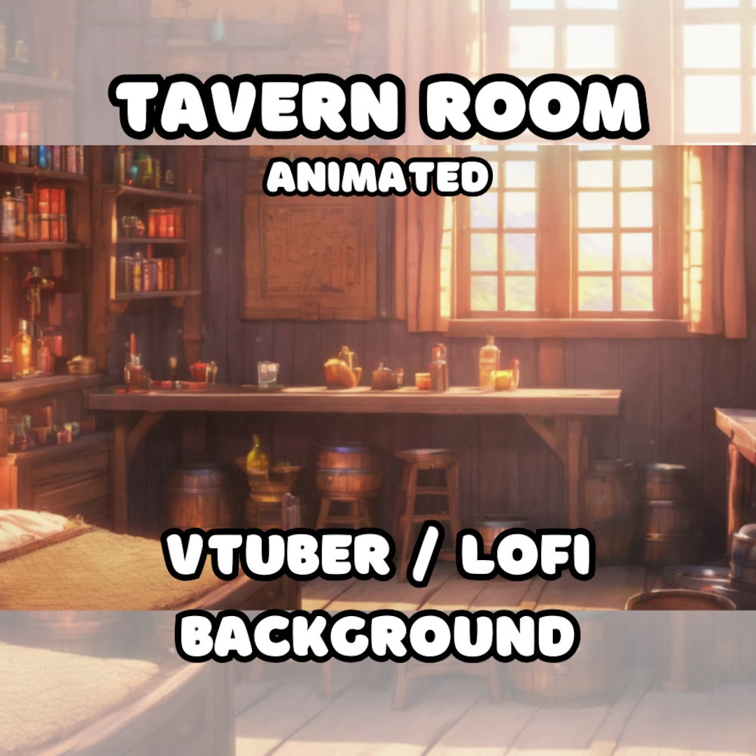 ANIMATED BACKGROUND - Tavern Room, Medieval, Fantasy, Cozy (loop, 4k 60 ...