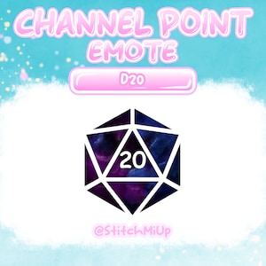 Dnd D20 Dice Emote / Channel Point / Badge for Twitch Stream Discord ...
