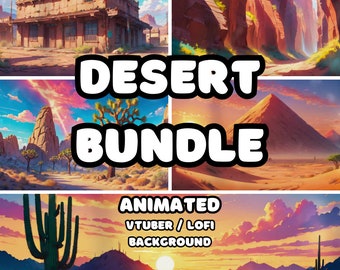 ANIMATED BACKGROUND Barrens, Desert, Wasteland, Dry loop, 4k VTUBER ...
