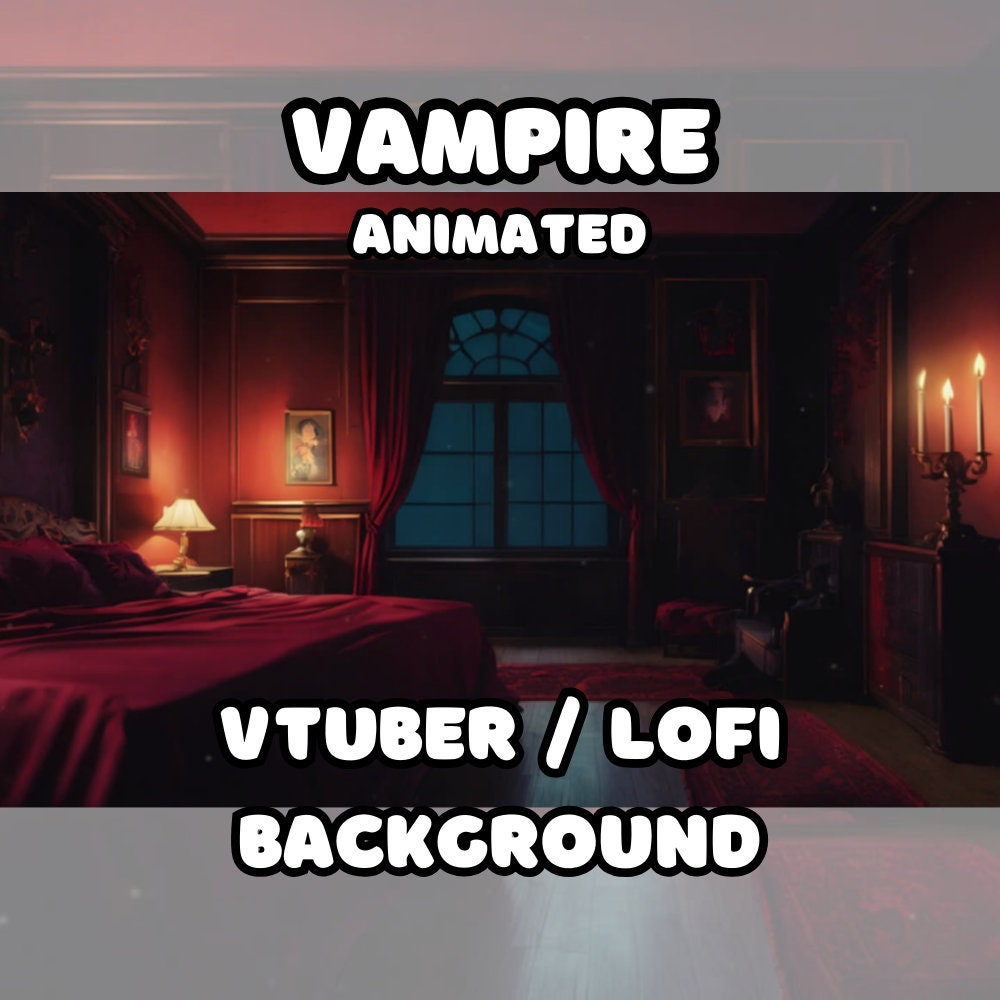 ANIMATED BACKGROUND Vampire Room, Gothic, Romantic, Red loop, 4k 60 Fps ...