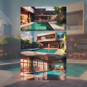 ANIMATED BACKGROUND - Modern Pool Bundle Summer House (loop, 4k) VTUBER ...