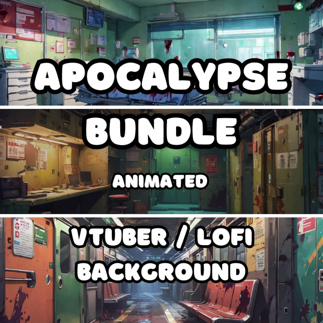 ANIMATED BACKGROUND - Zombie Apocalypse Bundle (loop, 4k) VTUBER / Stream Background / Video ...
