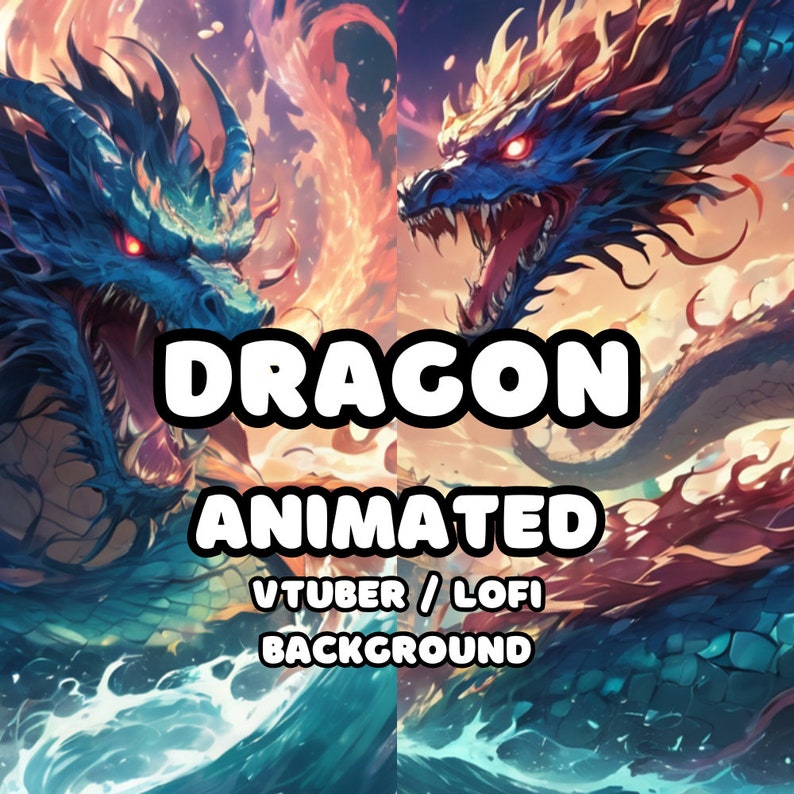 ANIMATED BACKGROUND - Dragon Bundle (loop, 4k 60 Fps) VTUBER / Lo - Fi ...