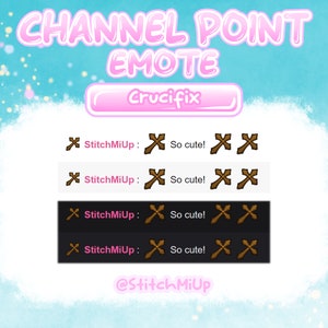Crucifix Emote / Channel Point / Badge for Twitch Stream Discord ...
