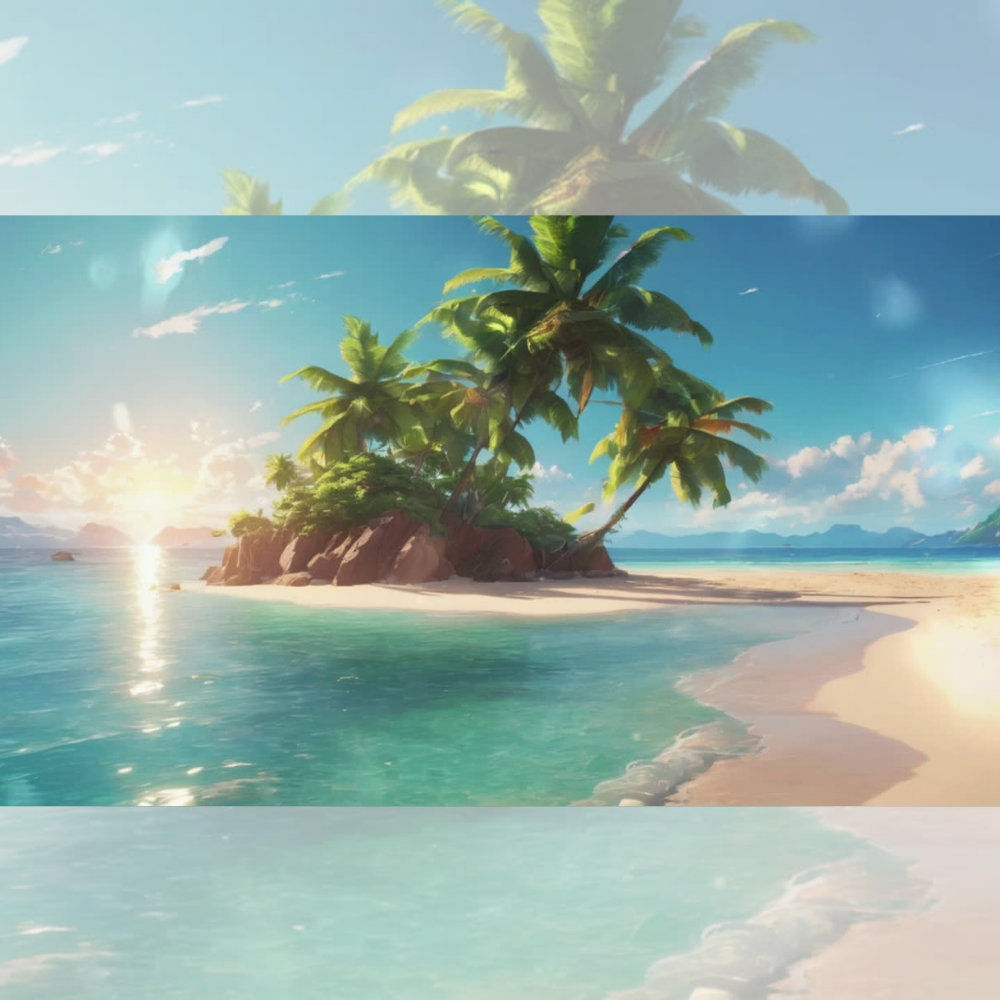 ANIMATED BACKGROUND Beach loop, 60 Fps VTUBER / Lo Fi / Stream ...