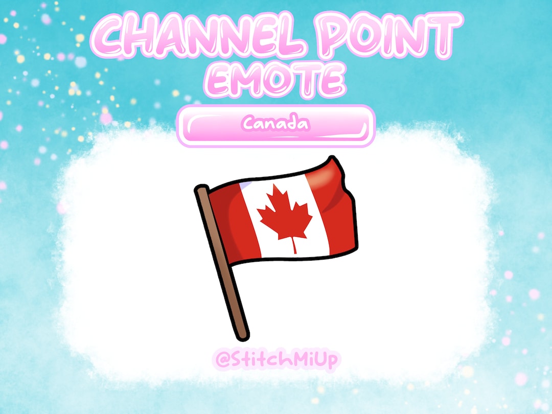 Canada Emote / Channel Point / Badge for Twitch Stream Discord Youtube ...